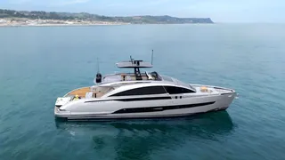 Ferretti Group launches first 24m Pershing GTX80 in Fano, Italy